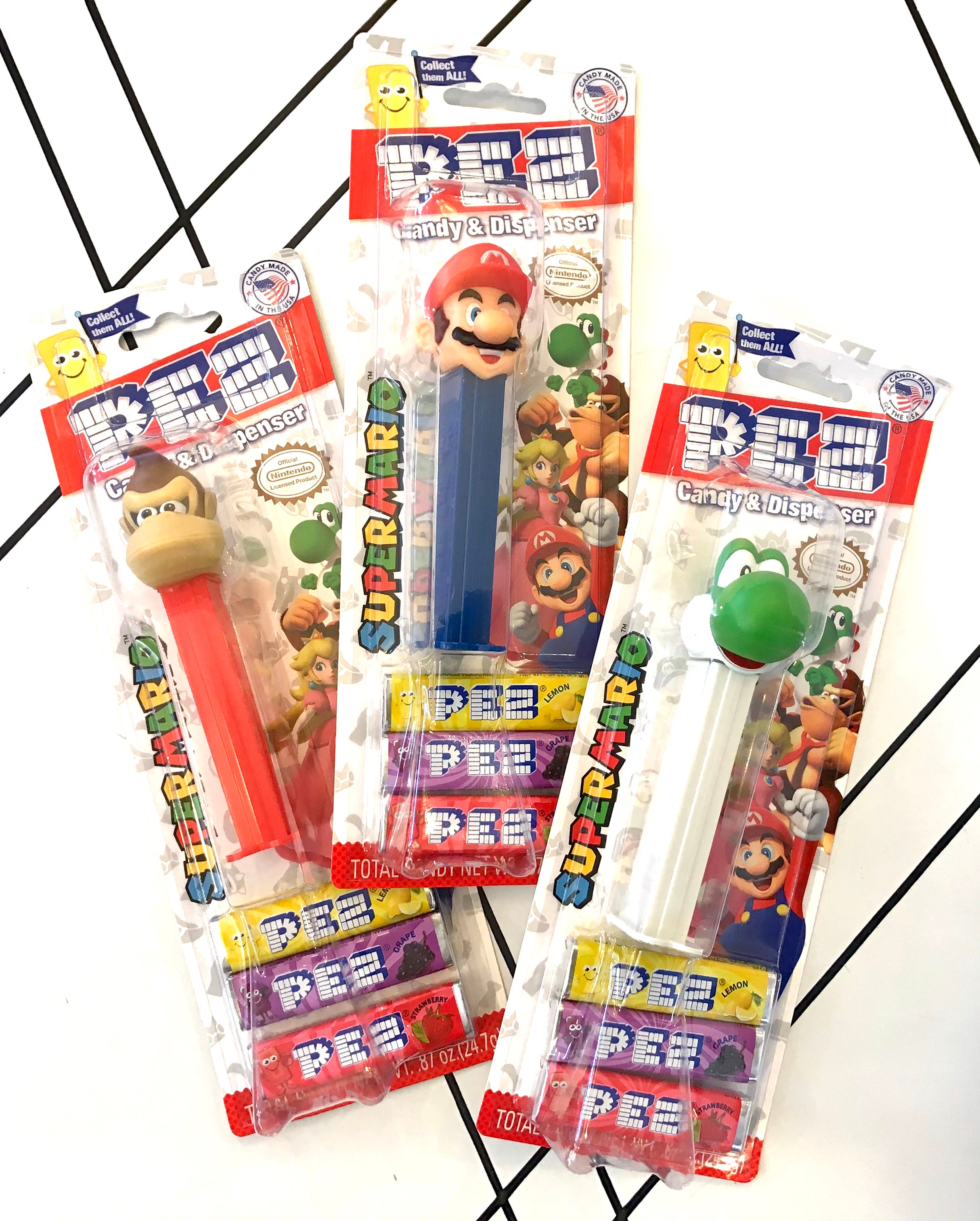 PEZ Super Mario Dispenser Blister Pack | Georgie Lou's Retro Candy