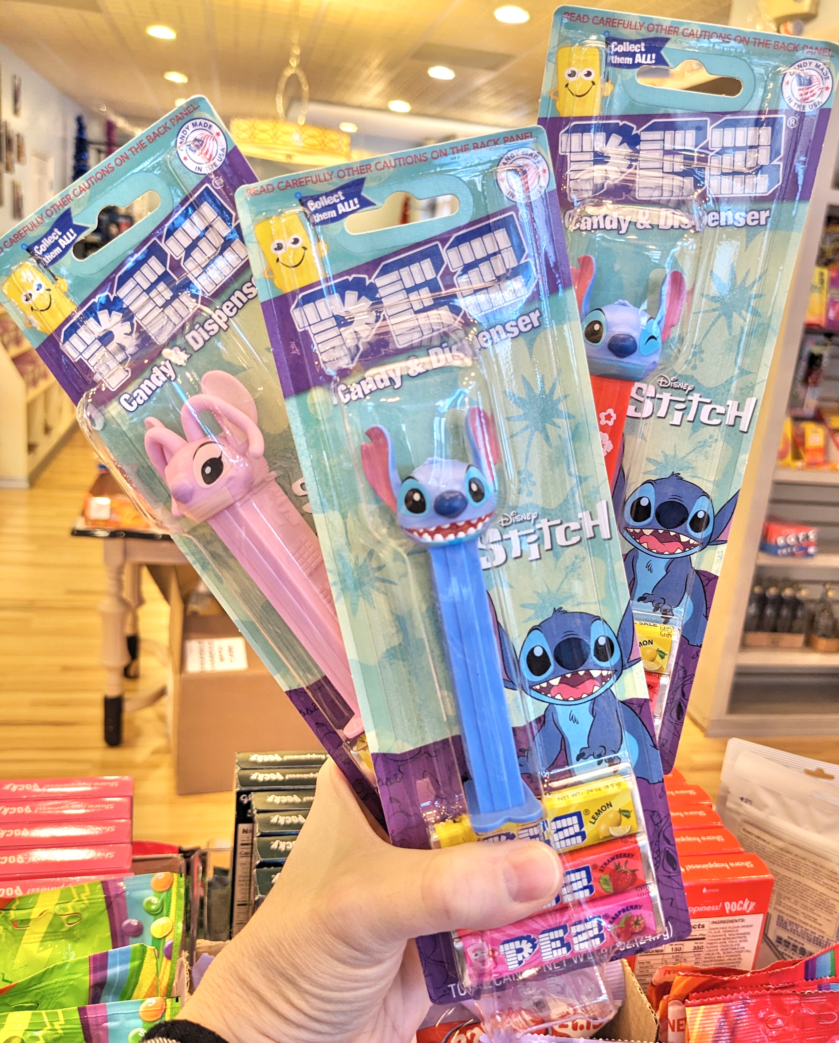 PEZ Stitch Dispenser Blister Pack | Georgie Lou's Retro Candy