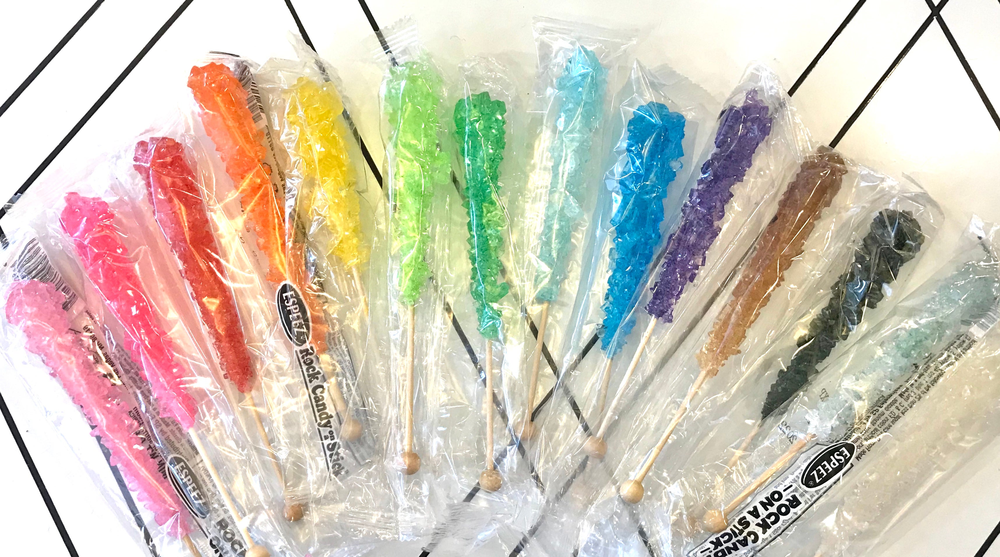 Rock Candy Crystal Sticks—Choice | Georgie Lou's Retro Candy
