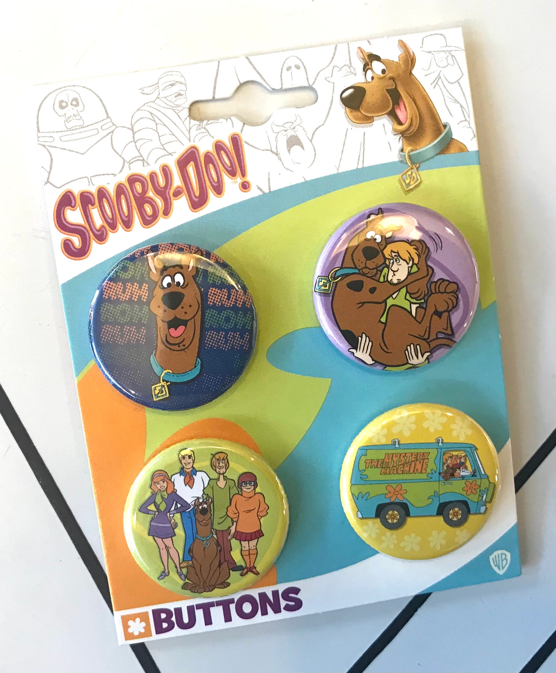 ATA Scooby-Doo 4-Button Set | Georgie Lou's Retro Candy