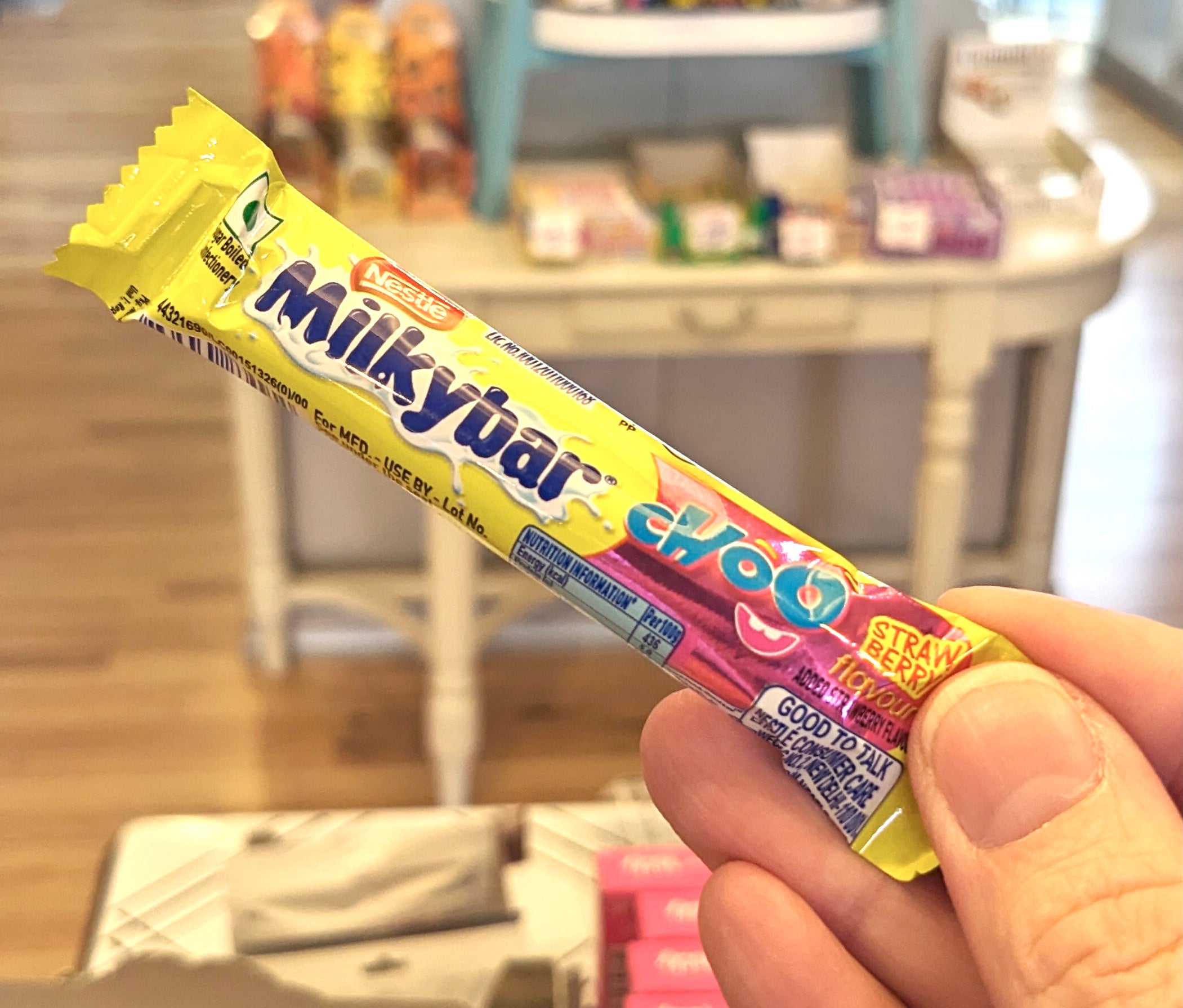 Milkybar Choo Strawberry Mini Bar—India | Georgie Lou's Retro Candy