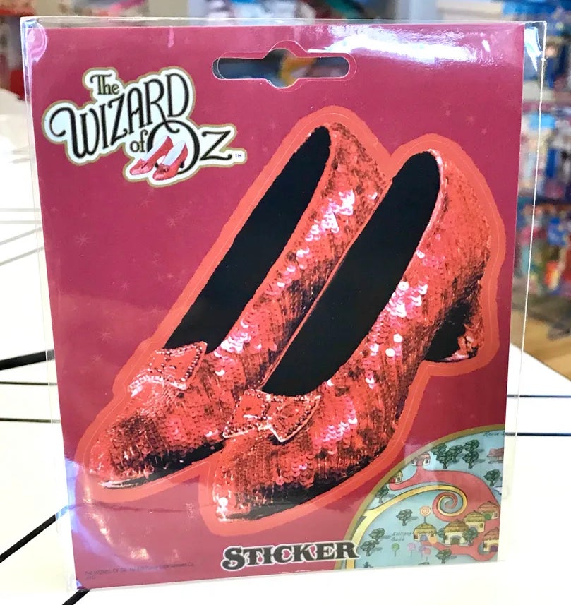 ATA The Wizard Of Oz Ruby Slippers Sticker | Georgie Lou's Retro Candy