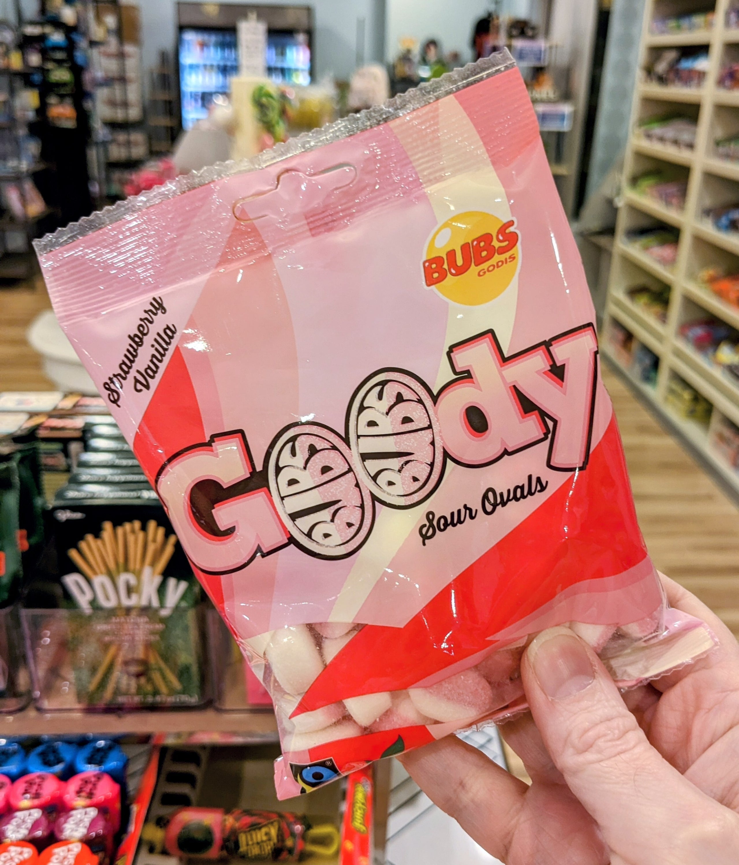 Bubs Goody Sour Strawberry Ovals--Sweden | Georgie Lou's Retro Candy