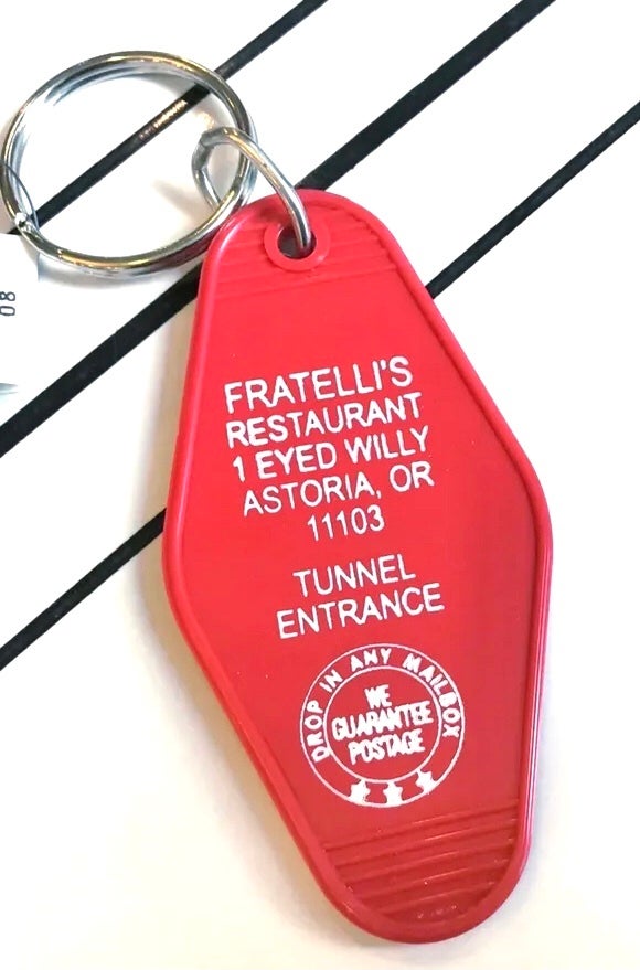 TS The Goonies Fratelli's Restaurant Key Fob | Georgie Lou's Retro Candy
