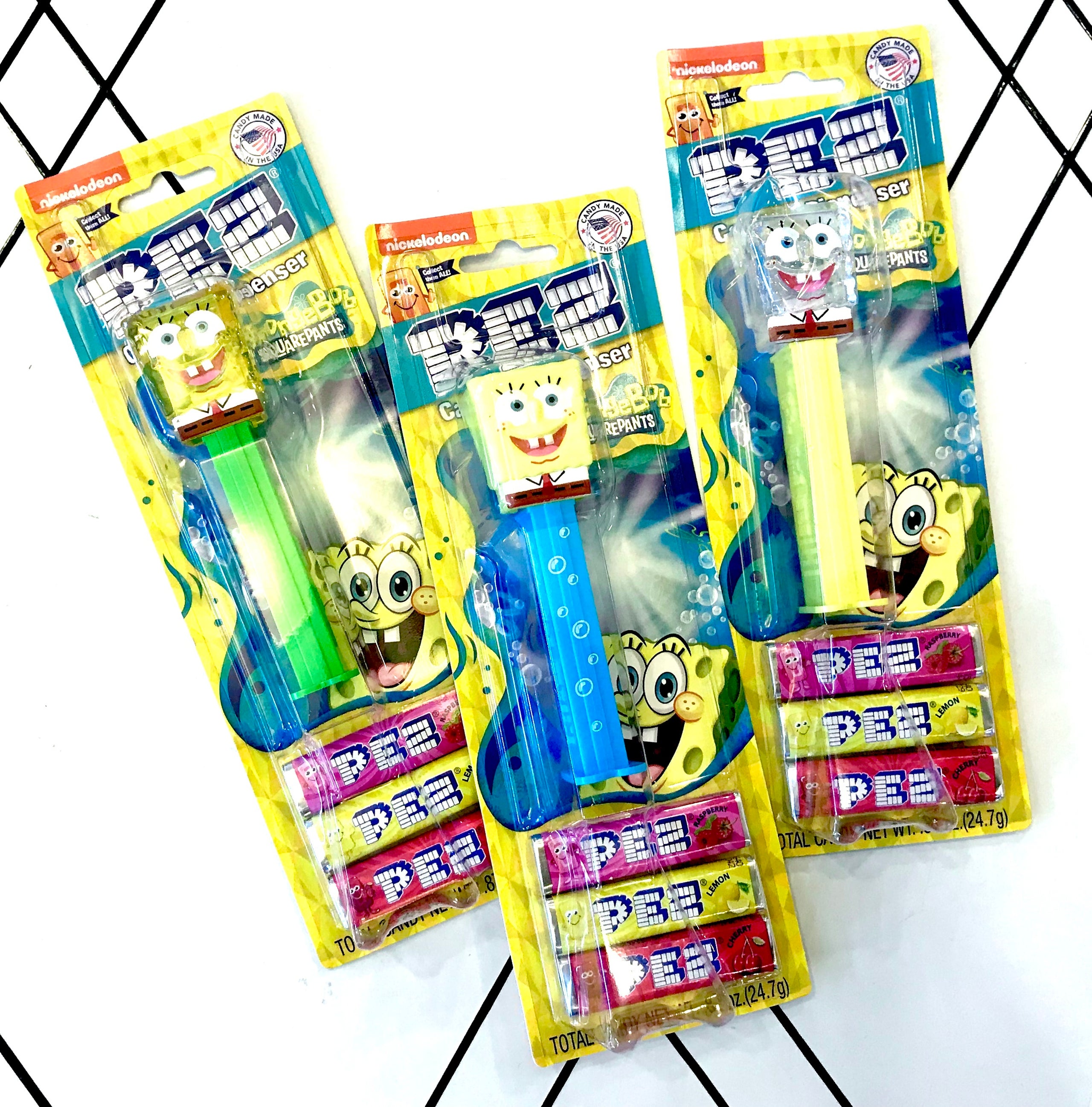 Pez SpongeBob SquarePants Blister Pack | Georgie Lou's Retro Candy