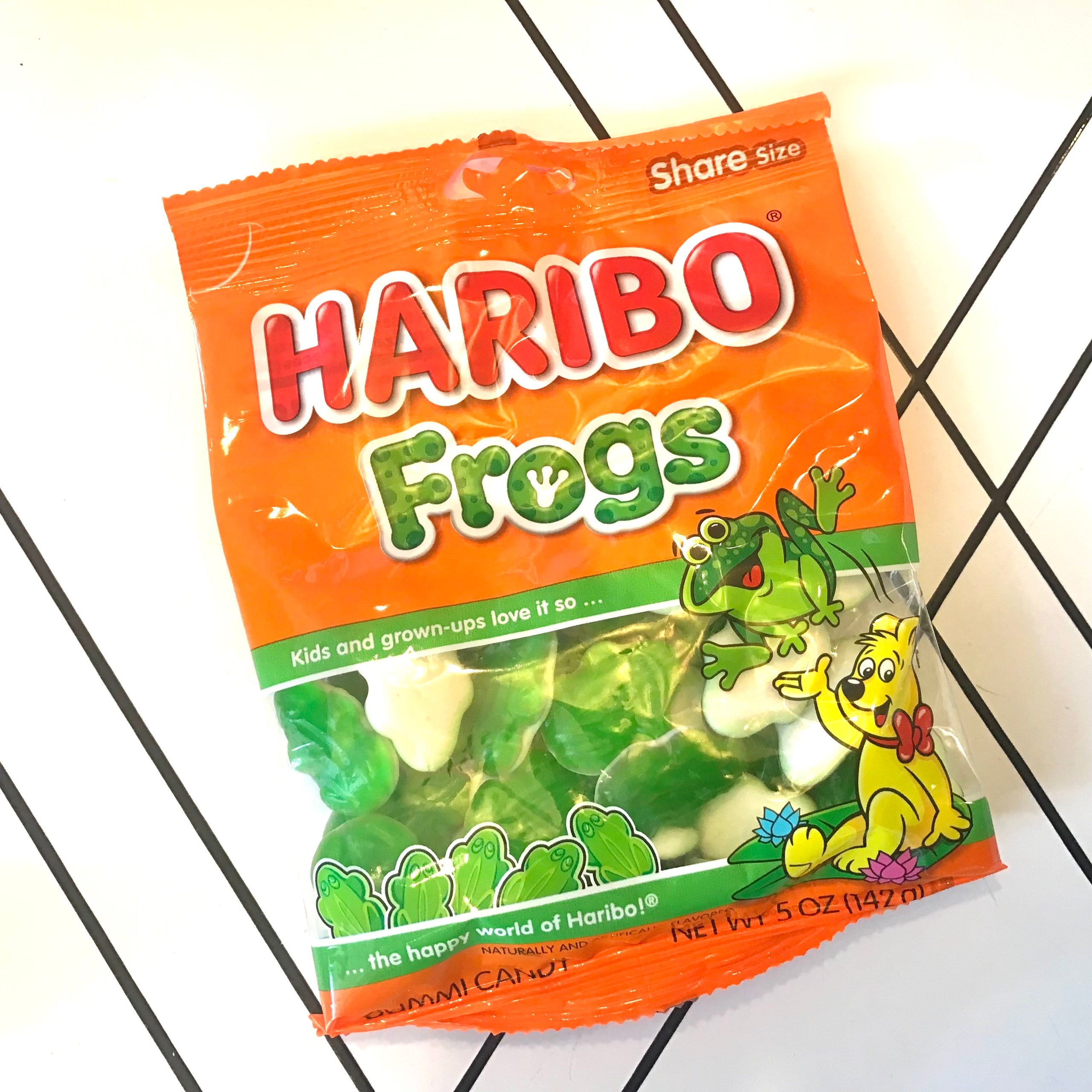Haribo Gummi Frogs Peg Bag | Georgie Lou's Retro Candy